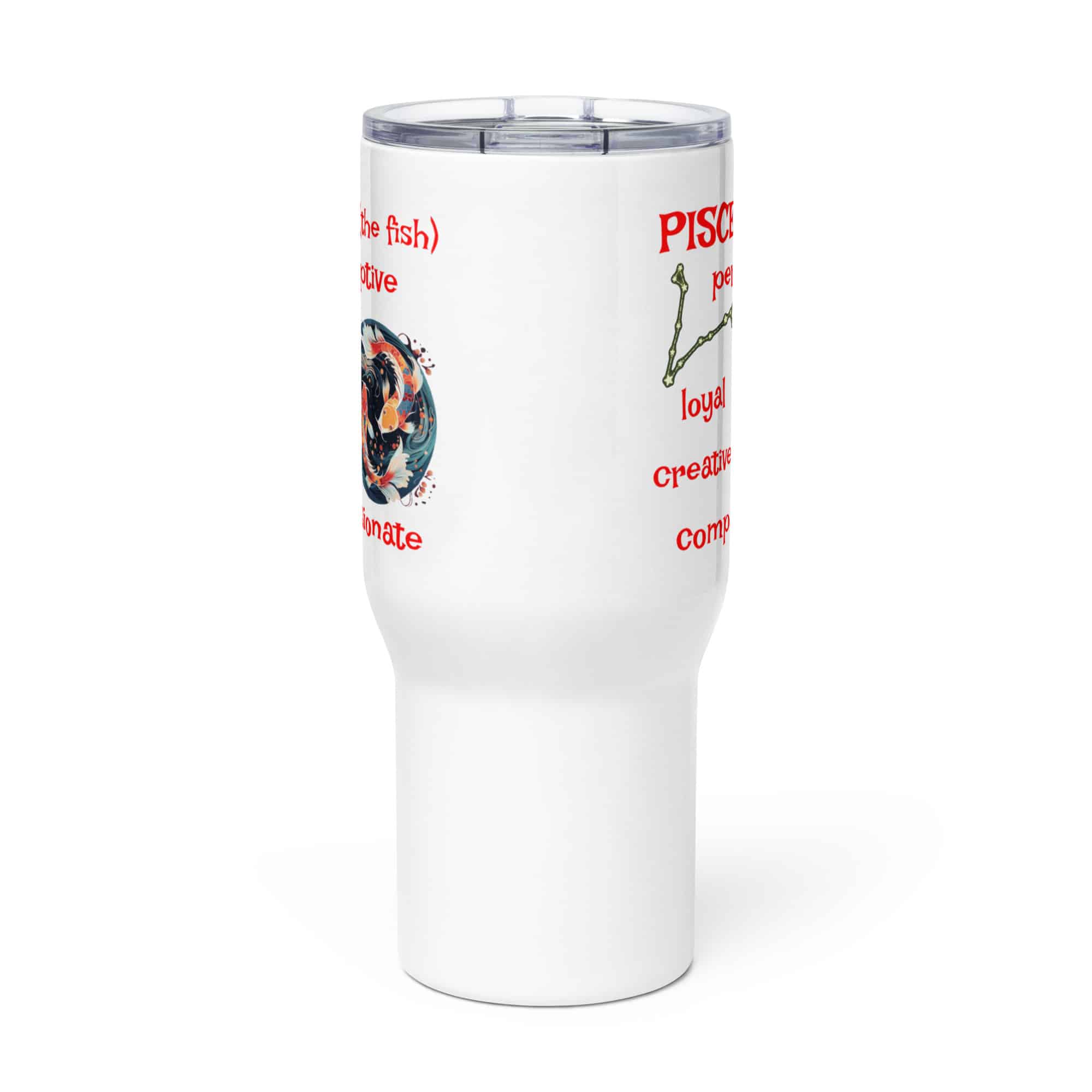 Pisces the Fish Travel mug with a handle - Fortis Fidei